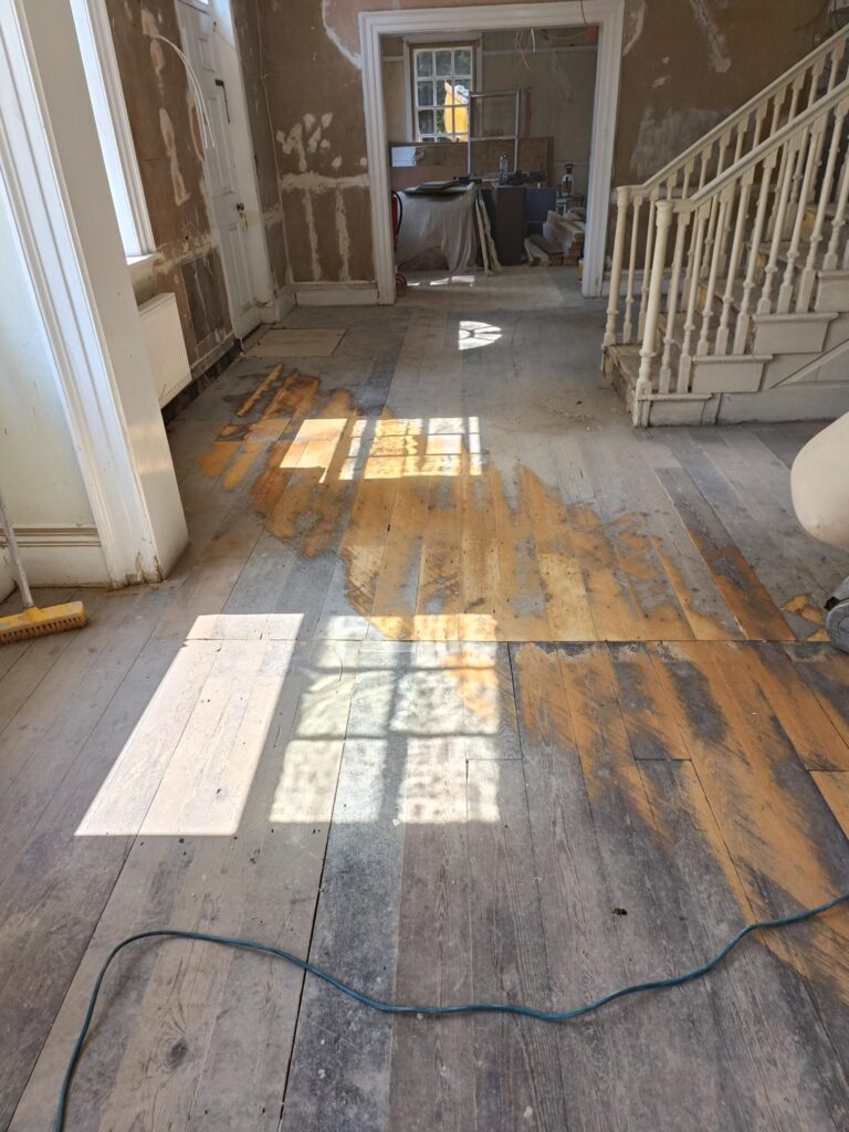 Wooden Floor Refurbishment & Restoration at a 15thC Inn - beautifully ...